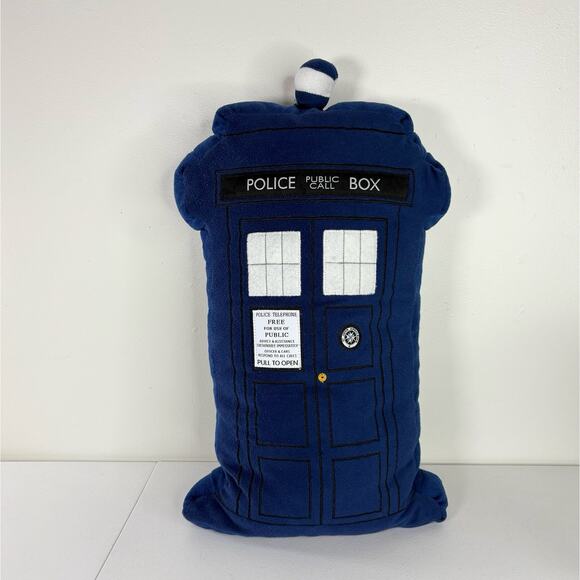 Dining | Doctor Who Tardis Police Phone Booth Plush Pillow 2 2015 ...